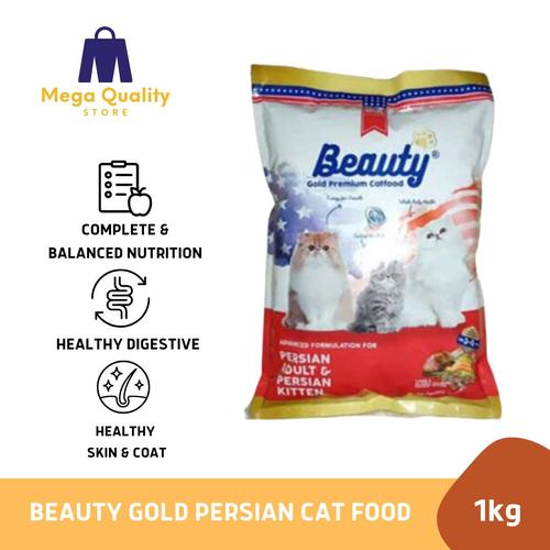 Jual Beauty Gold Persian Kitten Adult Makanan Kucing Repack 1kg ...