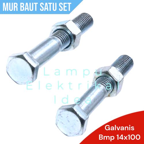 Jual BAUT MUR 14 X 100 /BAUT MUR GALVANIS BMP 14X100 /BAUT MUR MURAH ...