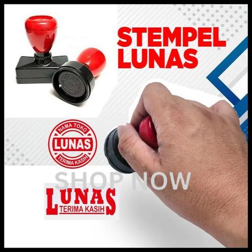 Jual CETAK STEMPEL LUNAS CAP LUNAS/ STEMPEL LUNAS BULAT/ STEMPEL LUNAS ...