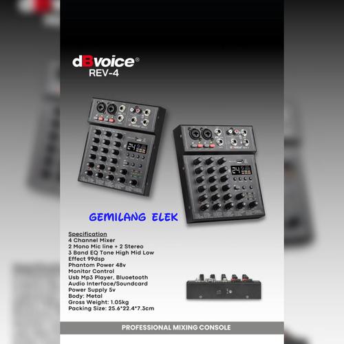Jual Mixer dBVoice Rev 4 Original 4 Channel - Jakarta Barat - Gemilang ...
