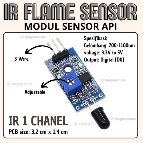 Jual Flame Sensor Module Sensor Api - Kota Semarang - megaarduino ... Jual Flame Sensor Module Sensor Api - Kota Semarang - megaarduino ...