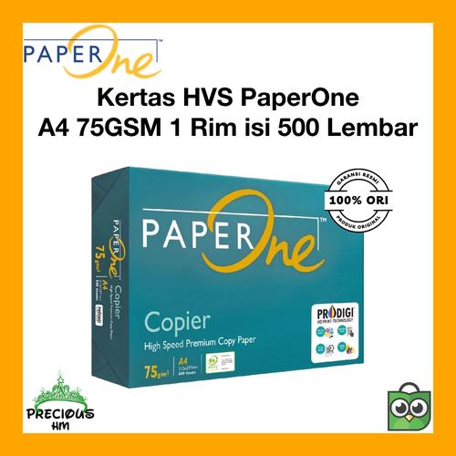 Jual Hvs Paperone Kertas Ukuran A4 21,0 x 29,7 cm berat 75 gsm per 1 ...