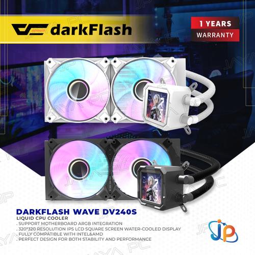 Promo darkFlash WAVE DV240S ARGB - Liquid CPU Cooler Fan 240mm IPS LCD ...