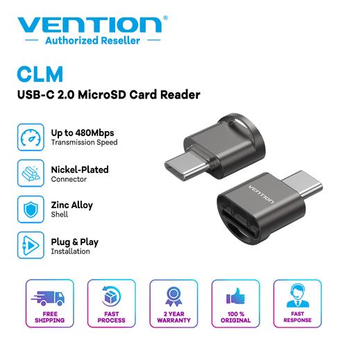 Jual Vention Card Reader MicroSD USB Type-C Memory Card Reader ...