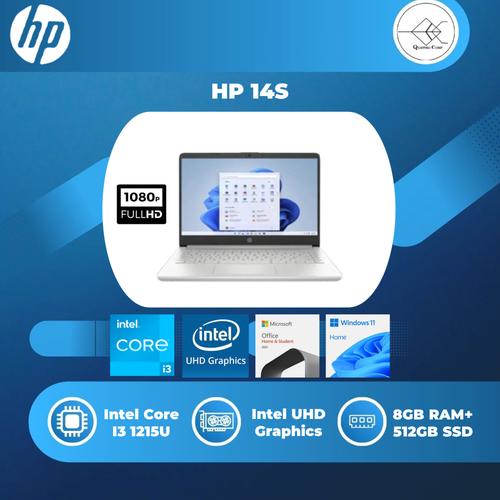 Jual HP 14 I3 1215 8GB 512GB W11+OHS 14.0FHD BLIT 2Y SLV -DQ5115TU ...