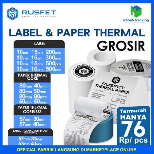 Jual Stiker Thermal Label Resi Thermal Paper Struk Thermal Struk Kasir ...
