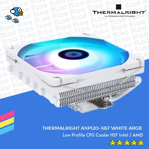 Jual THERMALRIGHT AXP120-X67 WHITE ARGB Low Profile CPU Cooler (Intel ...