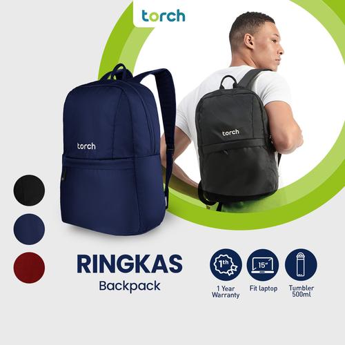 Promo Torch Ringkas Backpack Laptop Tas Ransel Punggung Kerja Kuliah ...