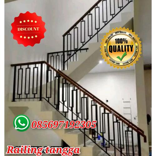 Jual Railing tangga Besi Galvanis motif Kotak - Kota Tangerang ...