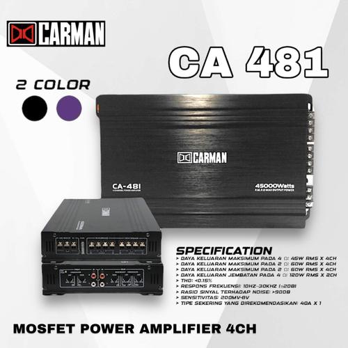 Jual Power Mobil Carman Power Output CA 481 Mosfet Power Amplifier 4 ...