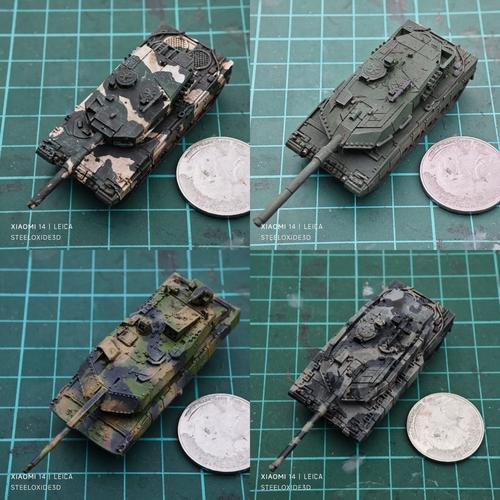 Jual Miniatur tank seri Leopard 2 KF-51 skala 1/144 sudah berwarna ...