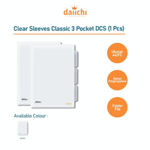 Jual Map L Map Folder Bening Clear Sleeves Sheet 3 Daiichi Classic DCS ...