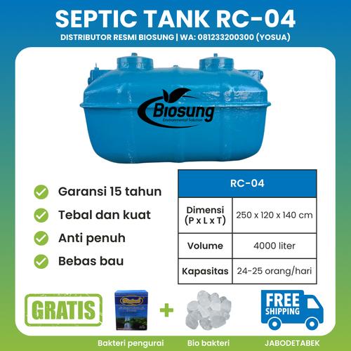 Jual [Biosung] Septic Tank Bio Tipe RC-04 (4000 Liter) untuk 24-25 Orang - Kab. Tangerang ...