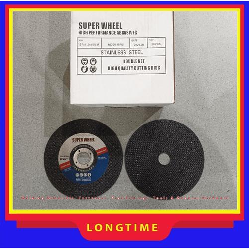 Jual Cutting Disc 4" x 1.2MM x 16MM Stainless Steel SUPERWHEEL Mata ...