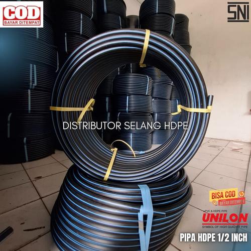 Jual PIPA HDPE 1/2 INCH UNILON PN10 1 ROLL 100 METER 20MM STANDART PDAM ...