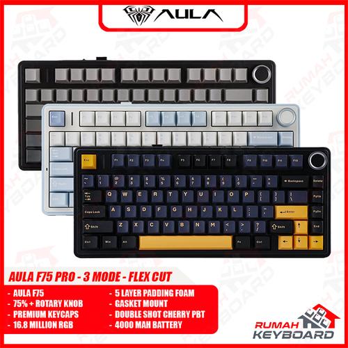Promo Mechanical Keyboard - Aula F75 - 75% Compact - 3 Mode - Gaske ...
