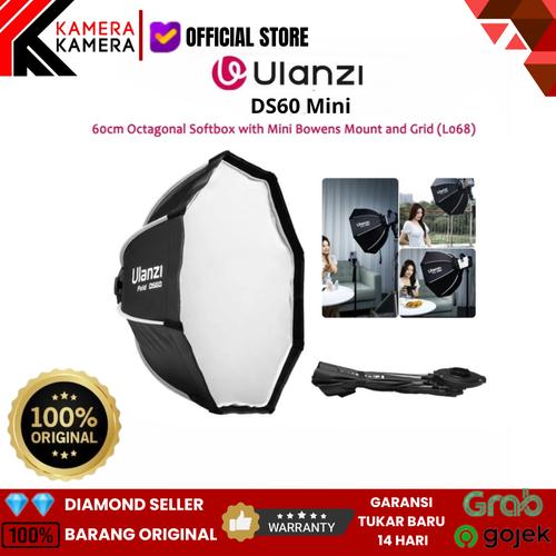 Promo Ulanzi Fold DS60 Mini 60cm Octagonal Softbox with Mini Bowens Mount and Grid Cicil 0% 3x ...