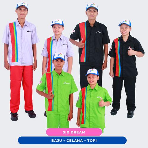 Jual Seragam Spbu Pasti Prima Operator, Pengawas, Ob Pertamina + Topi ...