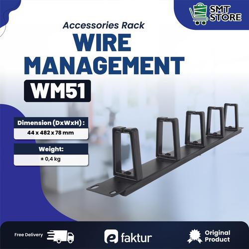 Jual Wire Management Panel 1U with 5 Ring - Kota Surabaya - SMT Store ...