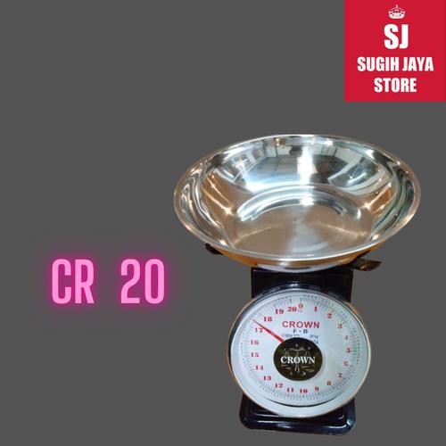 Jual TIMBANGAN CROWN ANALOG BUAH , SAYUR DAGING , IKAN , TIMBANGAN JARUM DUDUK 5KG,10KG, 15KG ...