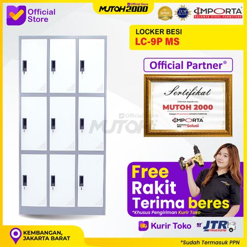 Promo Locker loker besi 9 pintu IMPORTA LC-9PMS - Cargo+Pack Kayu Cicil ...