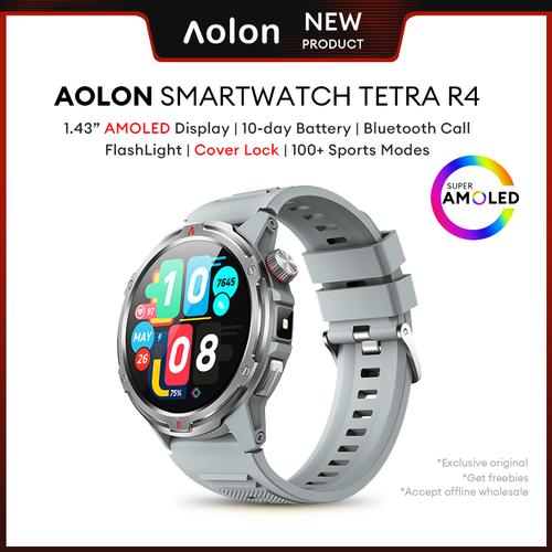 Promo Aolon Tetra R4 Jam Tangan Smartwatch Layar Amoled 178+ Mode ...