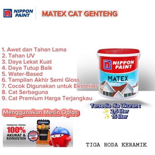 Jual matex cat genteng/cat lapangan/cat tembok/cat marka jalan/cat ...
