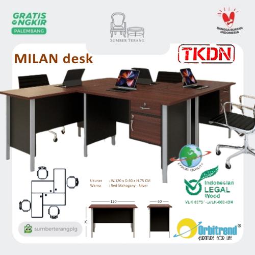 Jual Meja Kantor Murah 1/2 Biro Orbitrend Milan Desk Meja Tulis Meja ...