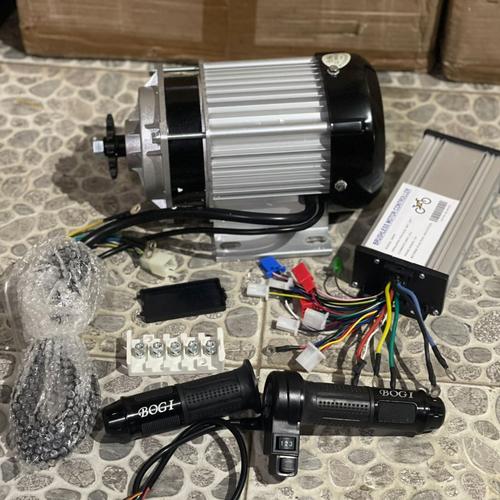 Jual Paket Dinamo BLDC disk motor 1000W handle gas speed maju mundur ...