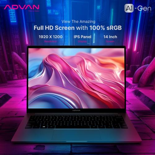 Jual ADVAN Laptop AI Gen ULTRA Prosesor Intel Core Ultra 5 125H 16GB ...