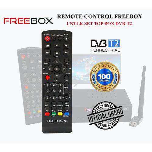 Jual Remote Original STB Set Top Box Freebox H-1 Model Kotak - Jakarta ...