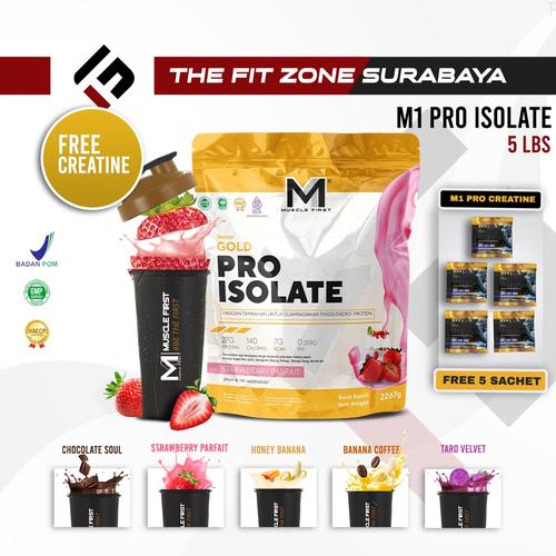Promo M1 Muscle First Gold Pro Isolate 5 Lbs BPOM Whey Protein Isolate ...