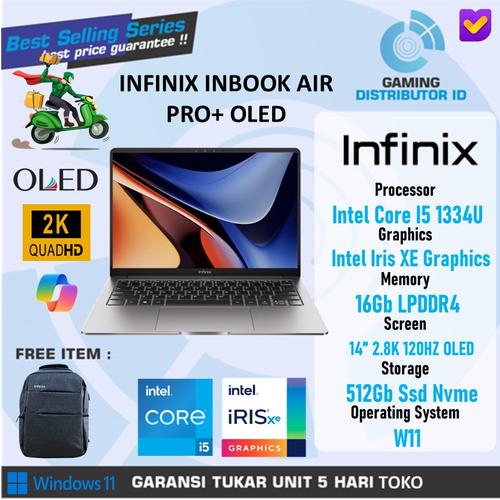 Promo Laptop Infinix Inbook Air Pro+ Oled Intel Core I5 1334U 16Gb 512Gb 14" 2.8K 120Hz W11 ...