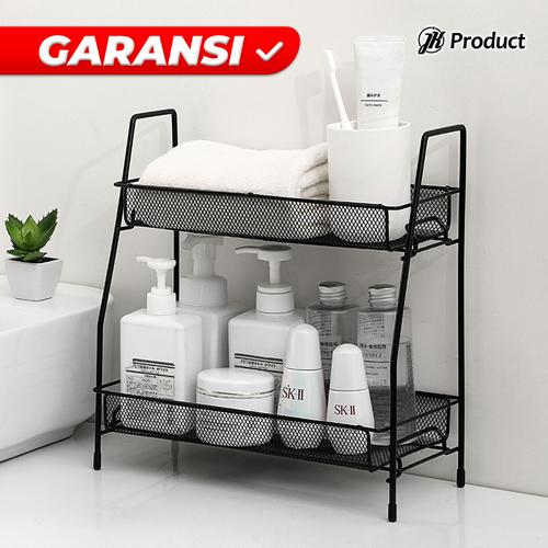 Jual Rak Besi Mesh Tempat Penyimpanan Alat Dapur Buku Meja Tulis 2 ...