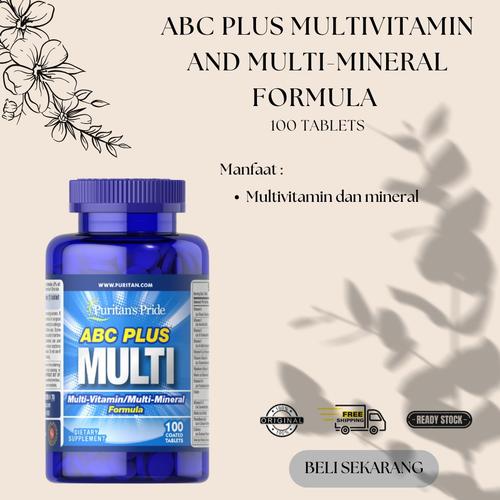 Jual Puritan's Pride ABC Plus Multivitamin and Multi-Mineral Formula ...