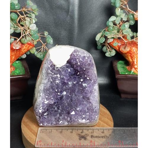 Jual Batu Natural Amethyst Druzy Geode Stand With Calcite (4) - Jakarta ...