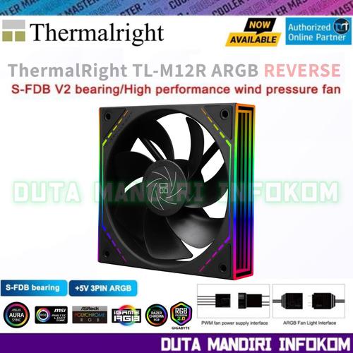 Jual ThermalRight TL M12R I M12RW REVERSE Blade - ARGB 120mm PWM Gaming ...