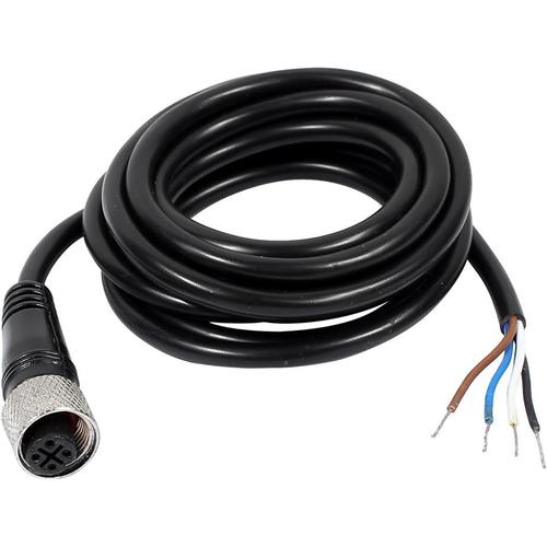 Jual M12 Cable 4 Pin Female Connector Straight 24 Awg Acode - 2 Meter ...