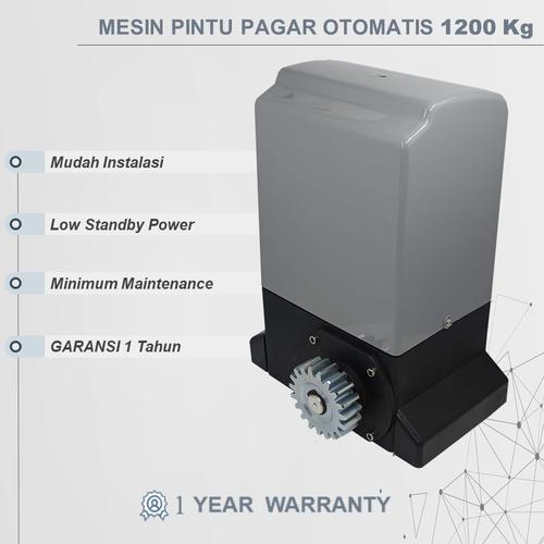 Jual Automatic Sliding Gate 1200kg Mesin Pintu Gerbang Pagar Otomatis Remot - Mesin + 4m Rel ...