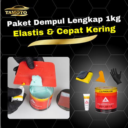 Promo Dempul 1KG Alfaglos Original untuk besi body mobil motor / Dempul ...