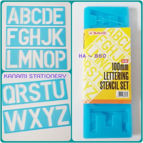 Jual KANAMI | Number & Alphabet Template Rulers Lettering Penggaris ...