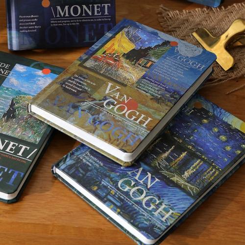 Promo ic] 1 pcs buku jurnal aesthetic lukisan notebook hardcover ...