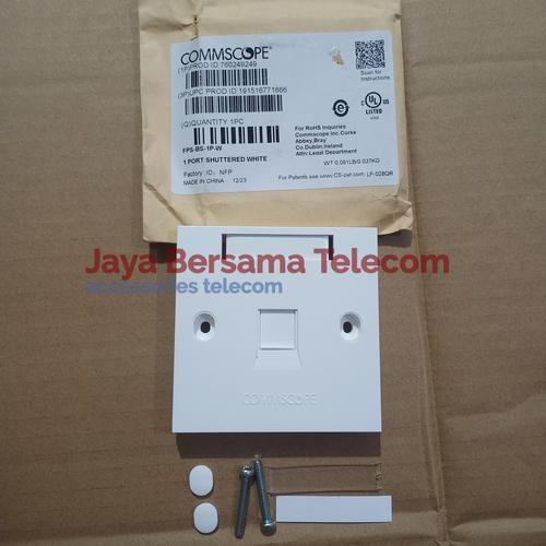 Jual Faceplate 1 Hole Commsope Universal Untuk Modular Systimax/Amp ...