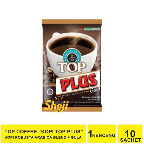 Jual 1 RENCENG ISI 10 SACHET KOPI TOP PLUS ROBUSTA ARABICA BLEND ...