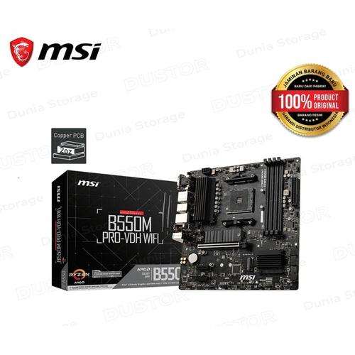 Jual MSI B550M PRO-VDH WIFI AMD Ryzen AM4 Micro ATX Motherboard WI-FI ...