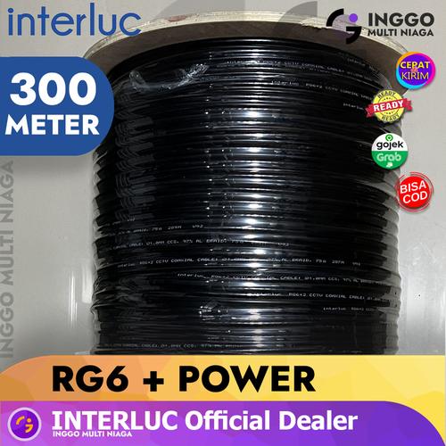 Jual KABEL CCTV INTERLUC RG6 POWER HITAM 300M OUTDOOR HITAM - Jakarta ...