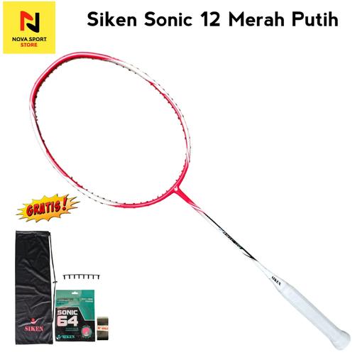 Jual Raket Badminton Siken Sonic 12 Red White - Limited Edition ...