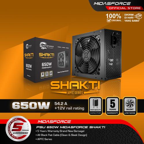 Jual Power Supply 650W Midasforce Shakti PSU 650W - Jakarta Barat ...