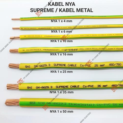 Jual Kabel NYA Supreme Metal 4 / 6 / 10 / 16 / 25 / 35 / 50 mm ...