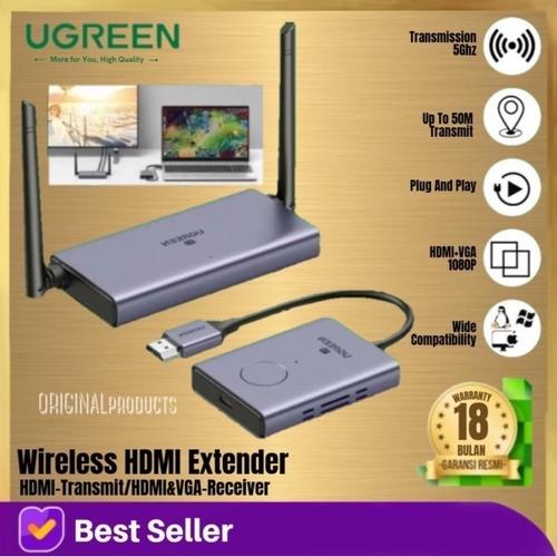 Jual UGREEN Wireless HDMI Extended Audio VGA Mirroring Tv monitor LCD ...